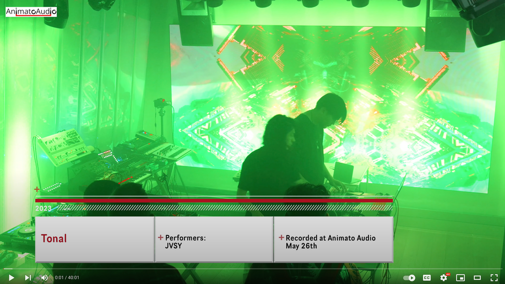 Tonal Live @AnimatoAudio Featuring JVSY [4K] – Animato Audio