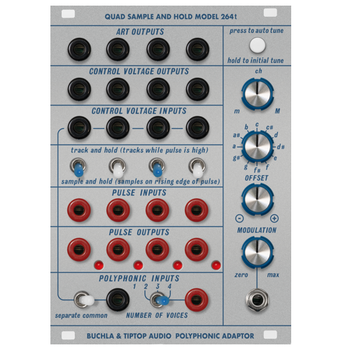 Quad Sample-And-Hold / Polyphonic Adaptor Model 264t – Animato Audio