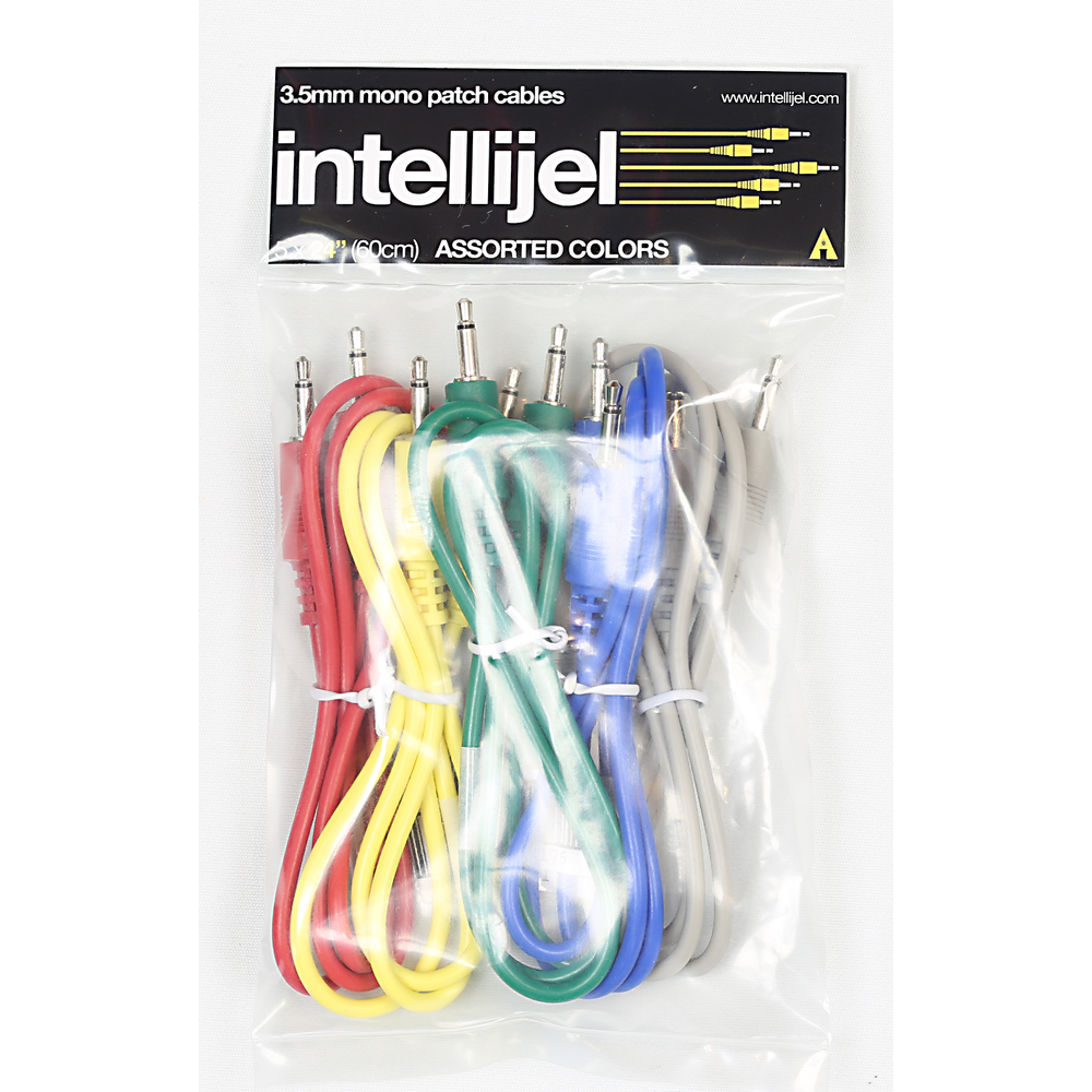 Intellijel Patch Cables - 5 pak assorted colors 24" 3.5mm cable – Animato Audio