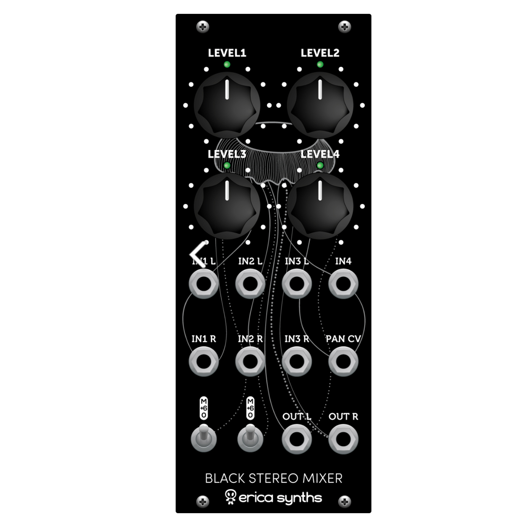 Erica Synths Black Stereo Mixer V2 – Animato Audio